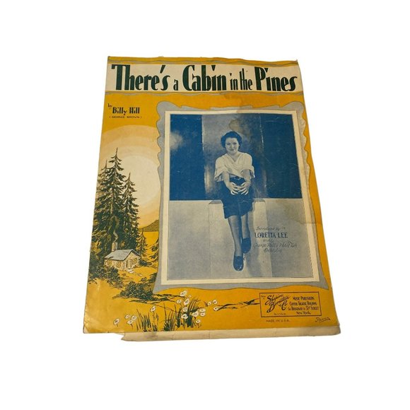 Shapiro Bernstein and Co | Other | Vintage Theres A Cabin In The Pines ...